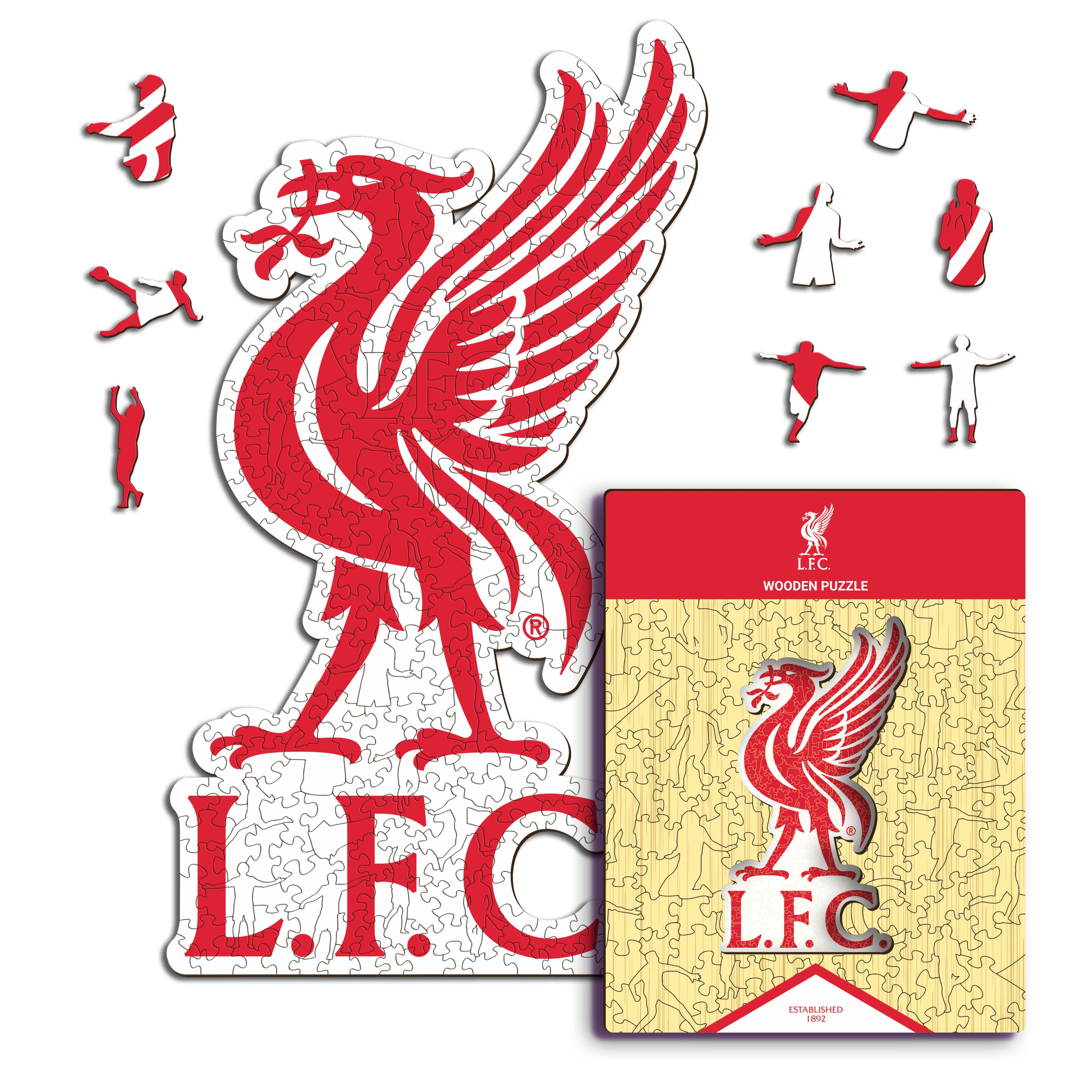 Liverpool FC® Liver Bird Logo - Holzpuzzle – Iconic Puzzles DE